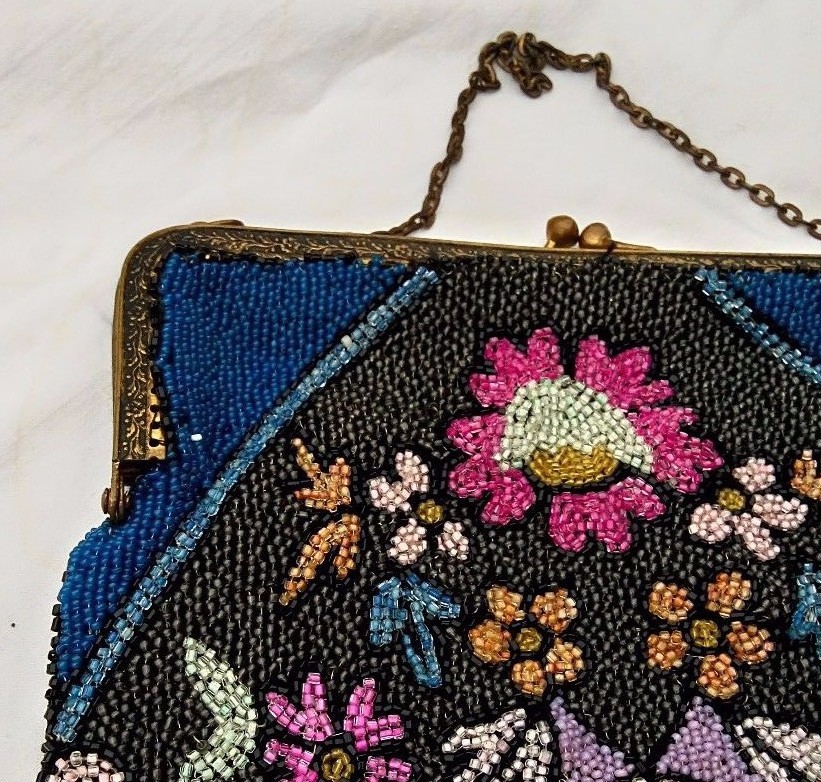 EXQUISITE ANTIQUE VICTORIAN BEADED PURSE. BELGIUM | eBay