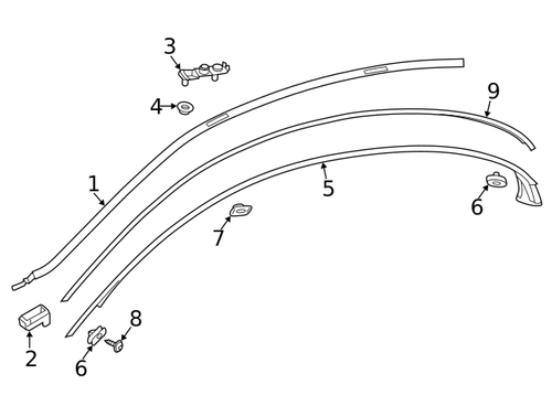 Mercedes Benz Genuine CLS53 AMG CLS450 2019-2023 Left Drip Molding OE ...