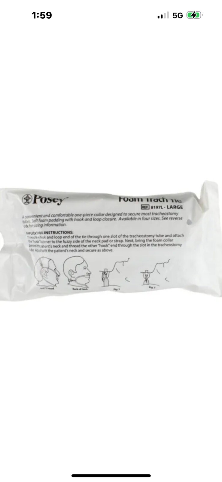 POSEY Trach Tie #8197 LARGE (Box of 12) Tracheostomy Tube Holder | eBay