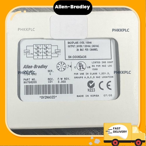 1PC NEW AB 1734-OX2 Ser C POINT I/O 2-Relay Digital Contact Output ...