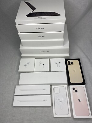 Lot Of 17 EMPTY APPLE PRODUCT BOXES OEM MacBook iPad AirPods iPhone Watch Pencil | eBay