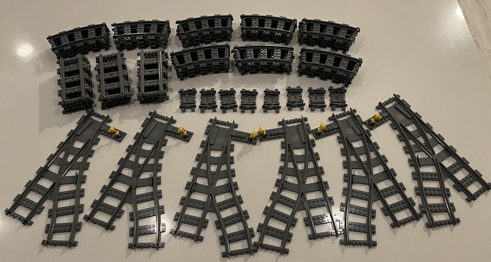 LEGO City Trains Track Lot of 58 Pieces | eBay