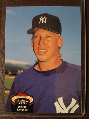 WADE TAYLOR YANKEES 1992 TOPPS STADIUM CLUB BASEBALL CARD #667 | eBay