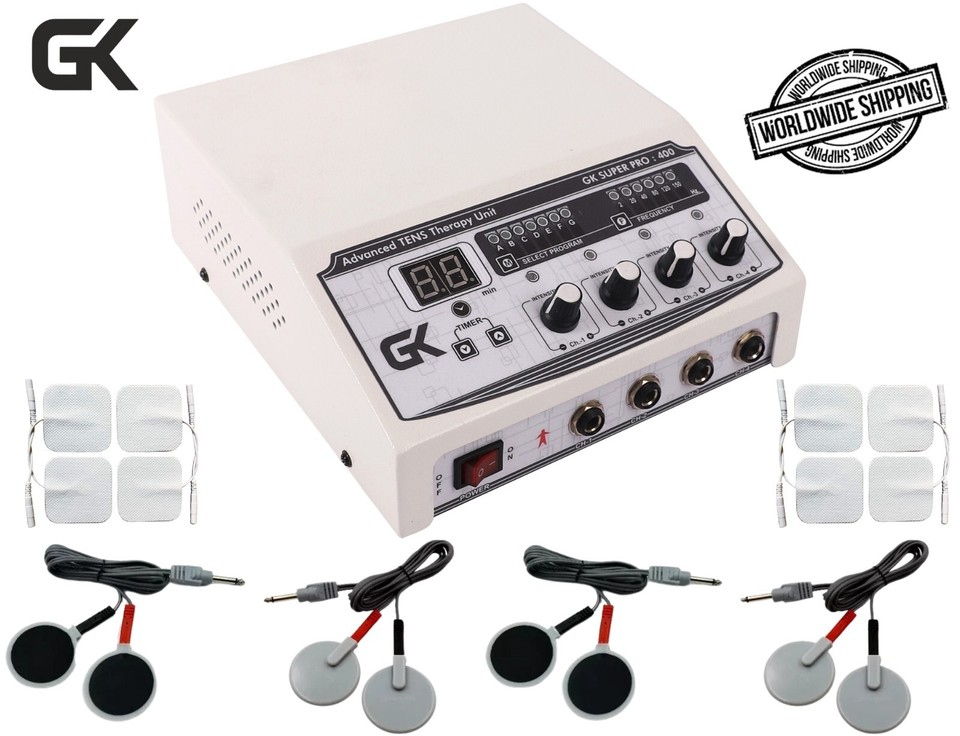 Electric Electrotherapy Machine 4 Channel Physical PhysioTherapy ...