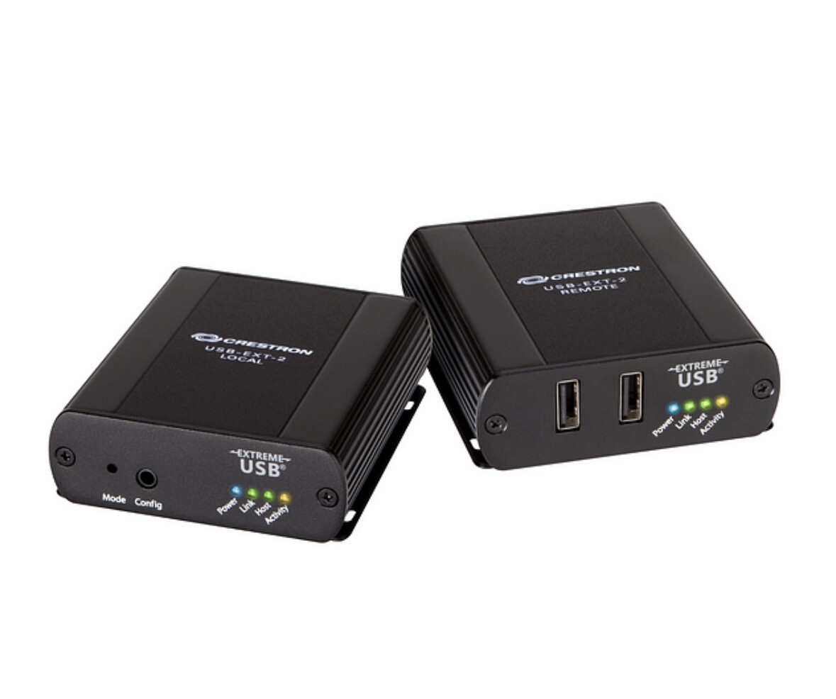 PAIR Crestron USB‑EXT‑2‑LOCAL and USB‑EXT‑2‑REMOTE Extender New Free ...