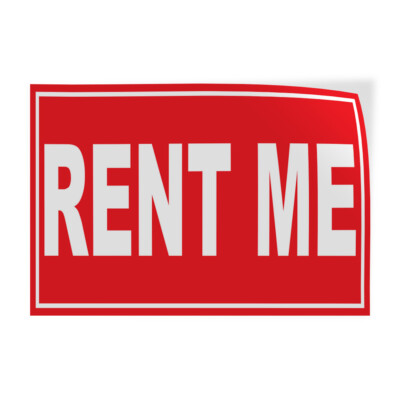 Decal Stickers Rent Me Business A Vinyl Store Sign Label Business | eBay