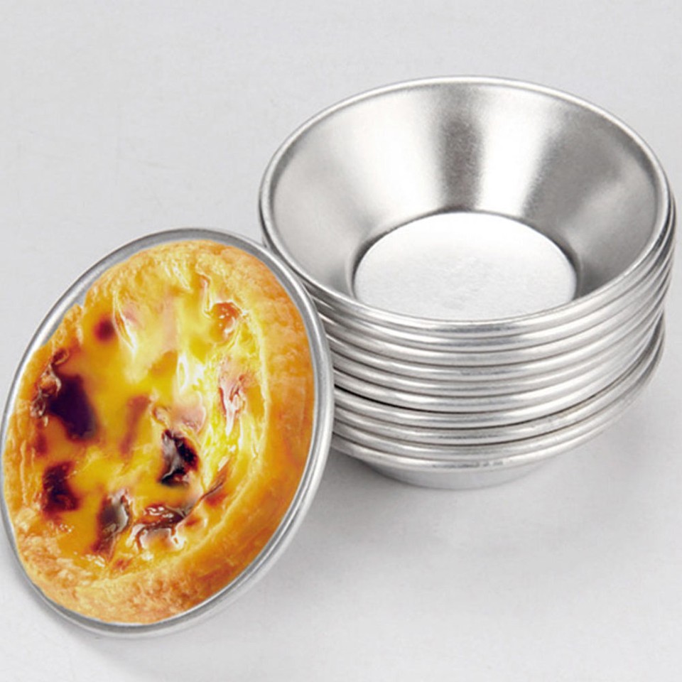 24Pcs Tart Baking Pan Pudding Moulds Egg Tart Tray Puto Cup Flower Tart ...