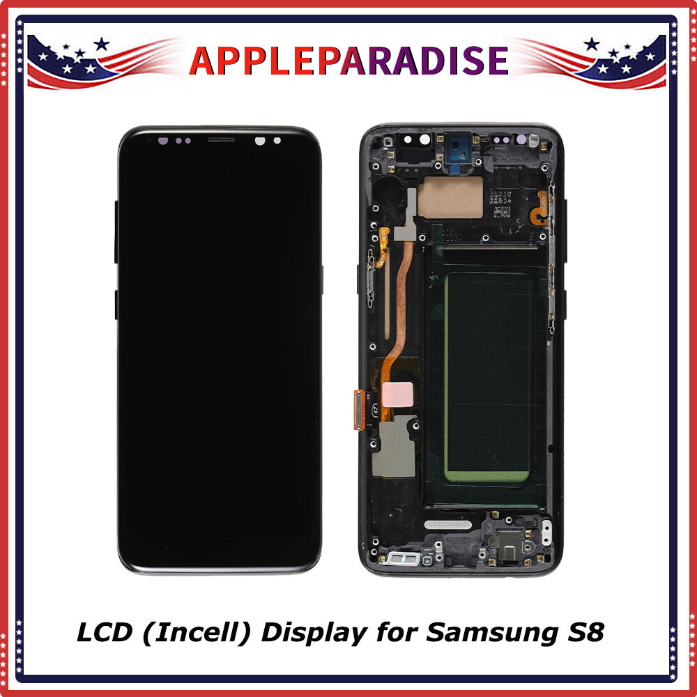 Incell For Samsung Galaxy S8 Display LCD Touch Screen Frame Assembly ...