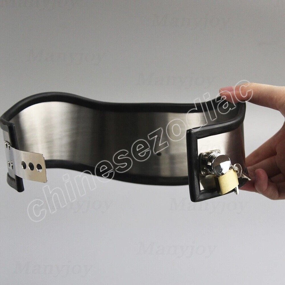 Bondage Neck Collar Posture Strict Choker Corset Straighten Up Lockdown ...