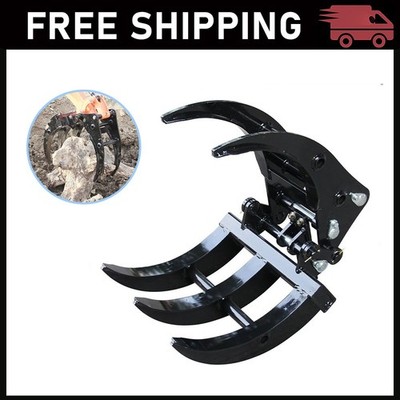 Excavator Grabber Attachments for Mini Digger Wood Grabber Grapple Free ...