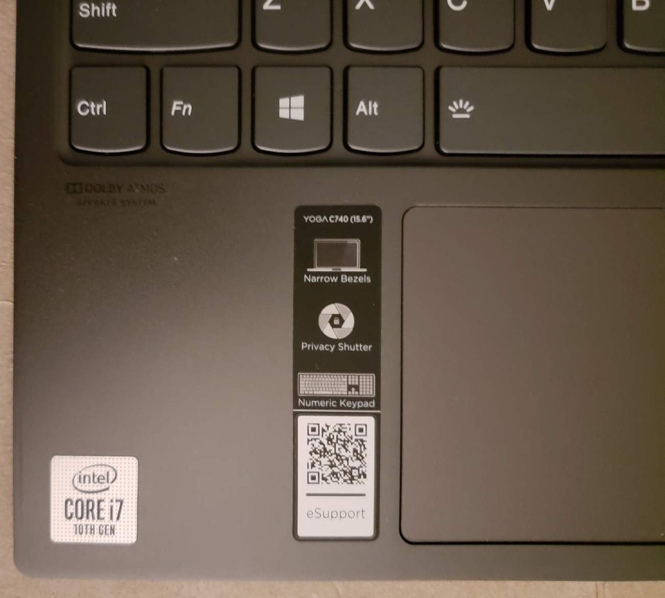 Lenovo Yoga C740-15IML 81TD Intel Core i7-10510U w/ 16GB RAM for Parts ...