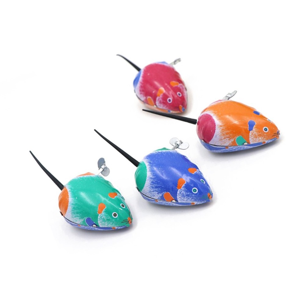 Wind Up Toys Iron Mouse Small Animals Crawl Clockwork Toy Colourful ...