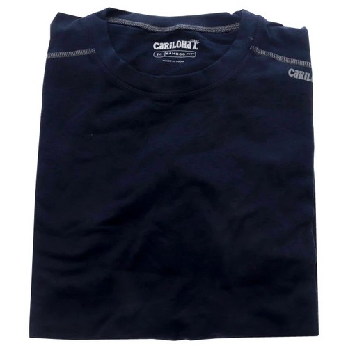 Bamboo Athletic Crew T-Shirt - Navy by Cariloha for Men - 1 Pc T-Shirt ...