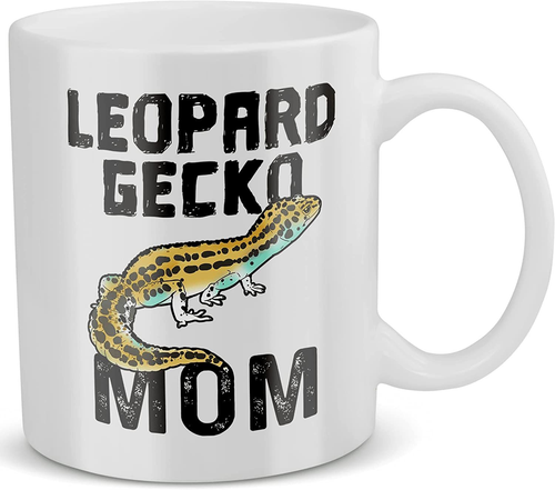 22Feels Funny Leopard Gecko Mug Pet Lizard Mom Coffee Cup Dad Breed Kid ...