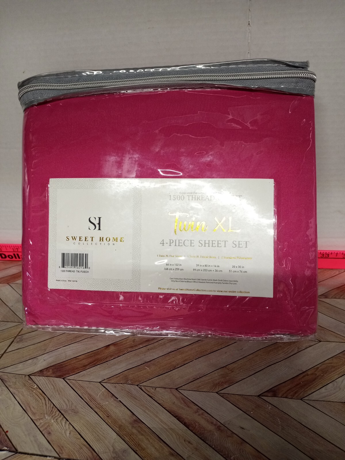 Sweet Home Collection Hot Pink Twin XL Size 4 Piece Sheet Set 1500 ...