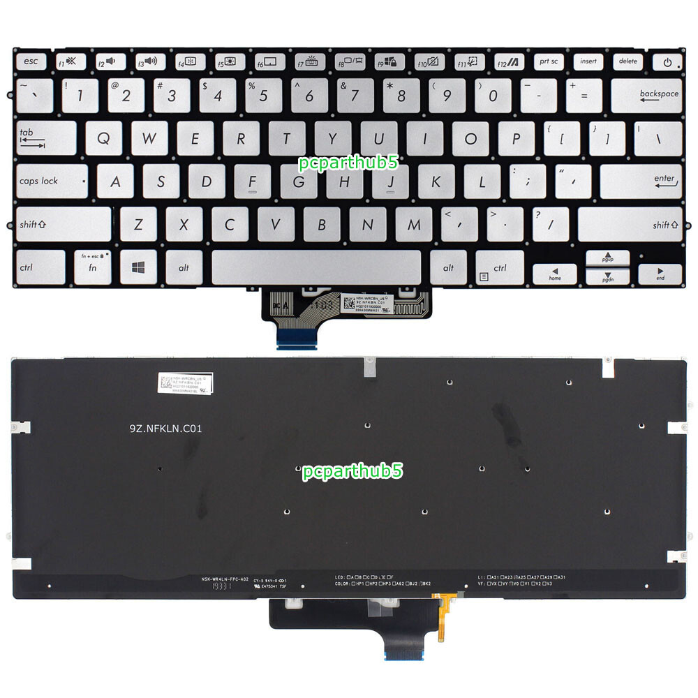 New Asus ZenBook 14 UX431F UX431FA UX431FL UX431FN UM431DA Keyboard US ...