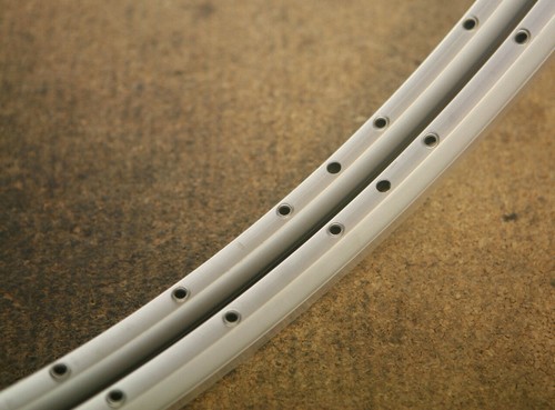 Vintage NOS NEW set (2) Rigida DPX silver clincher rims rimset velgen ...