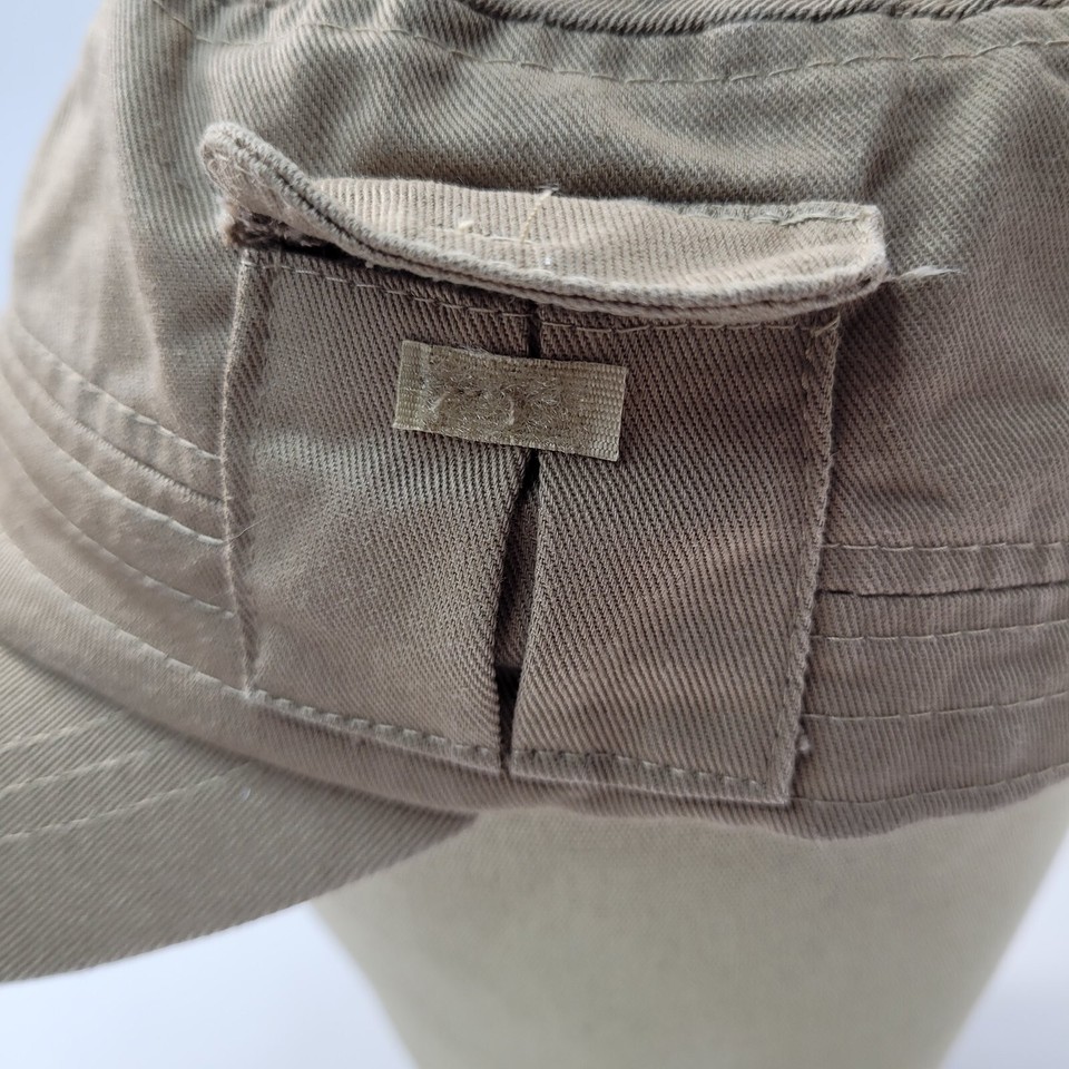 Leader Unisex Adult Baseball Cap Hat Side Pocket Hook & Loop Tan | eBay