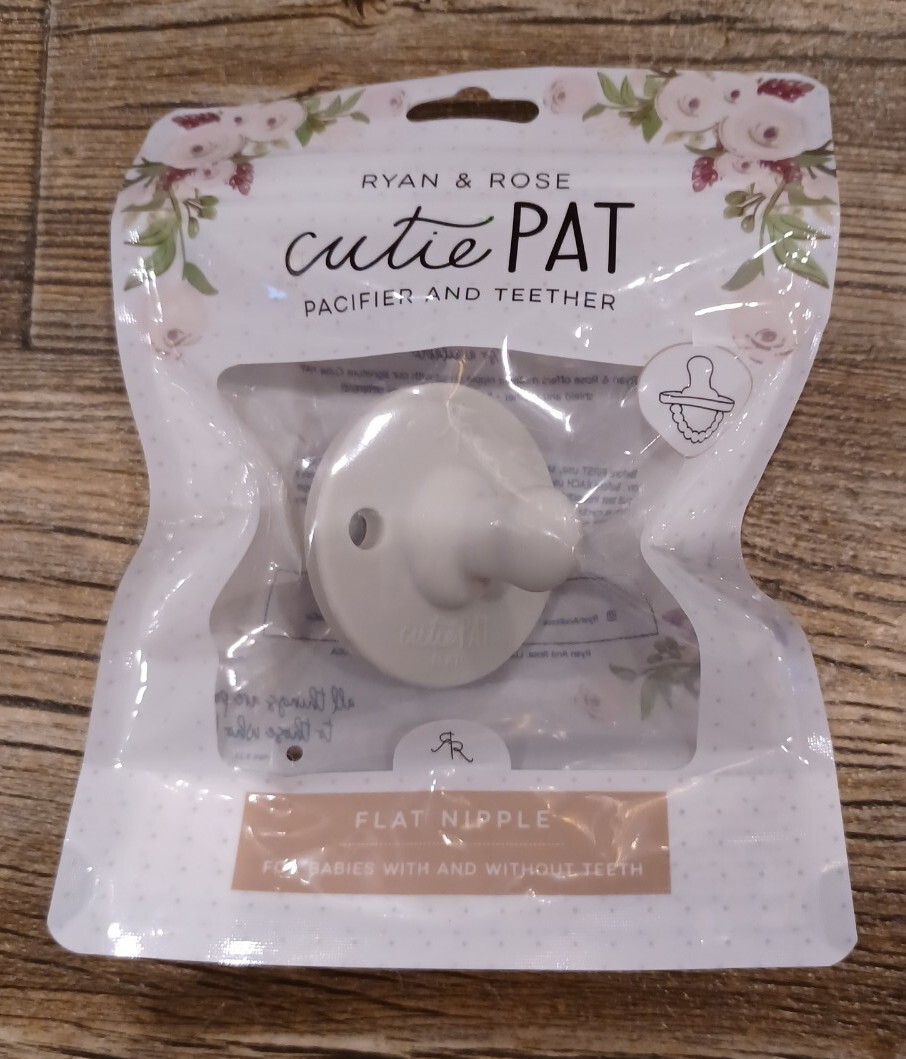 Ryan+%26+Rose+Cutie+Pat+Pacifier+Grey+Flat+Baby+Product for sale online ...