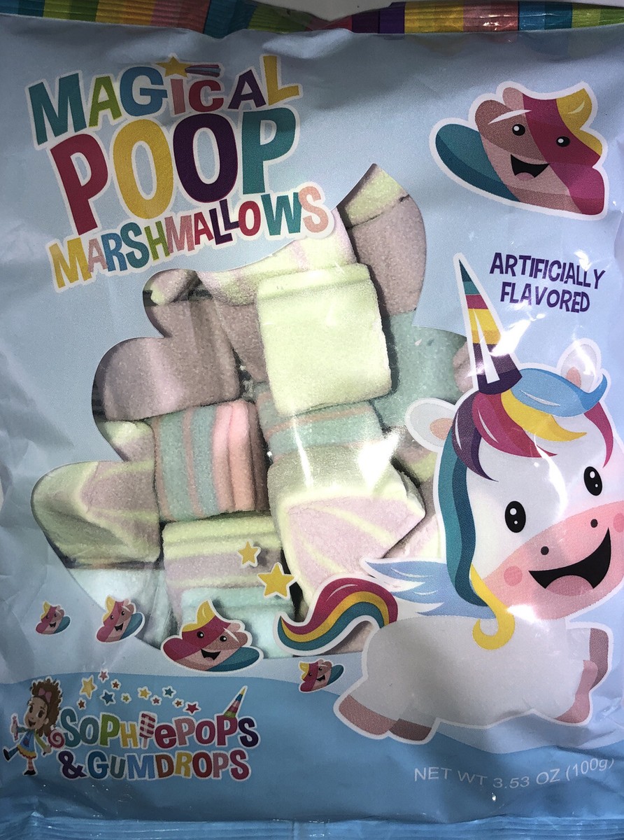 Unicorn Poop Marshmallows Unicorn Poop Marshmallow Candy 2pk