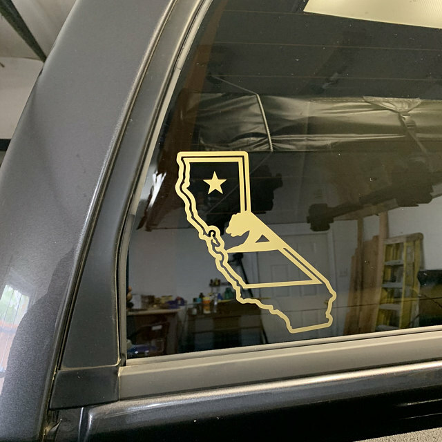 California State Outline Decal Sticker Socal Cali Love Home Car Window ...
