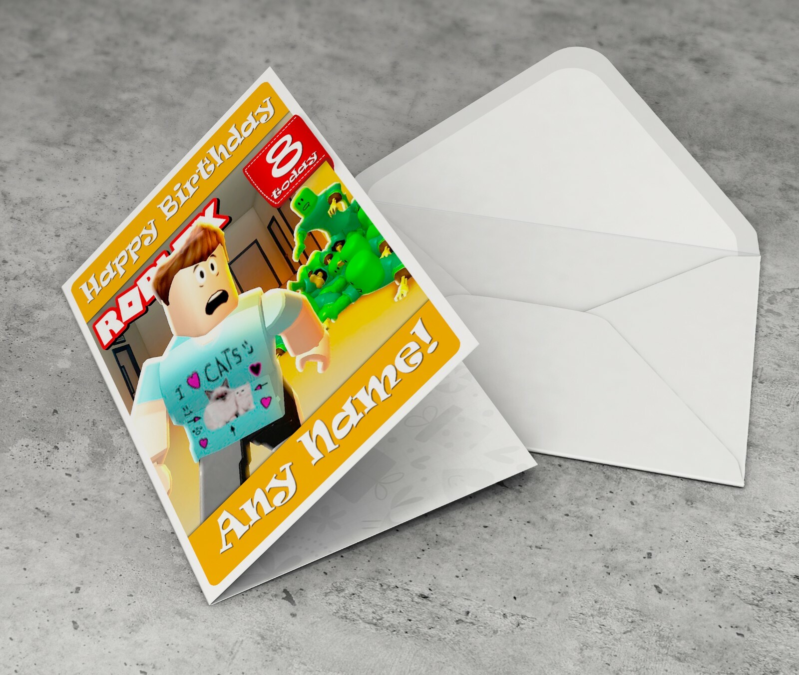 ROBLOX Personalised Birthday Card for Kids Daughter Son Grandson Cousin ...