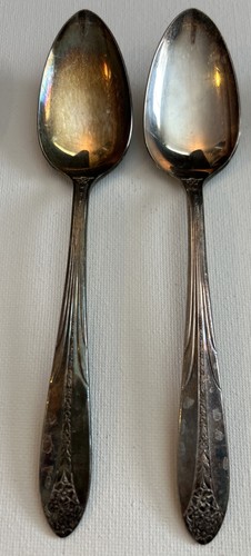 National Silver Co. Princess Royal Silverplate Lot of 7 Serving Spoons ...