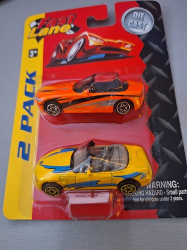 Toys R Us Fast Lane 2-Pack: orange BMW Z4 & yellow BMW Z3, 1/64 diecast ...