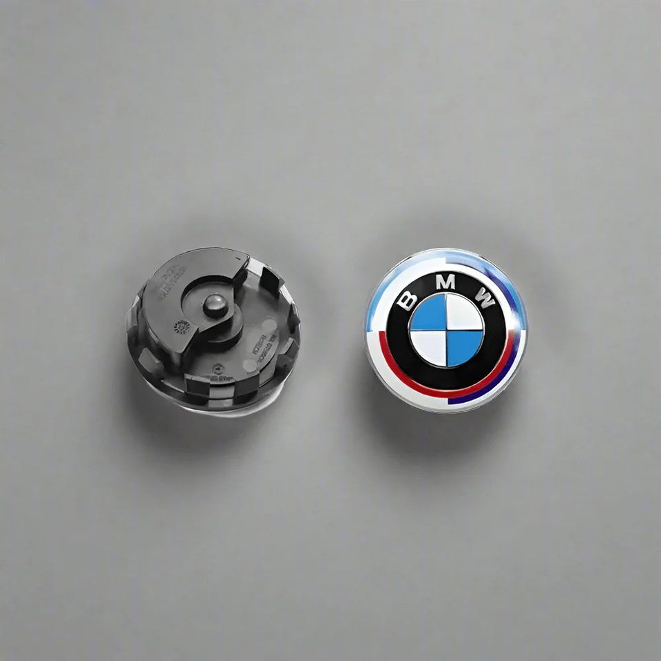 BMW Floating Centre Caps 50th Anniversary 56-68mm | Pack Of 4 | 2 YEAR ...