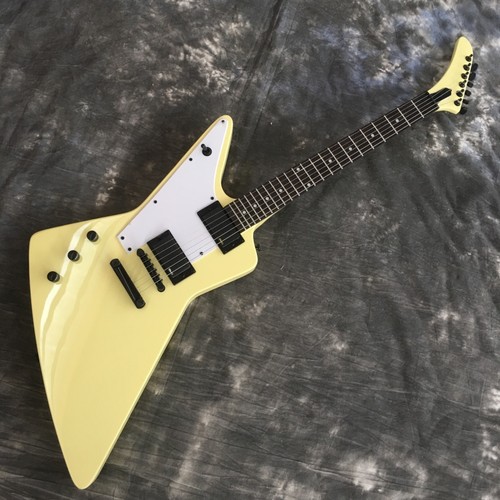 Explorer Left-handed Cream Solid Body Electric Guitar 6 Strings HH ...