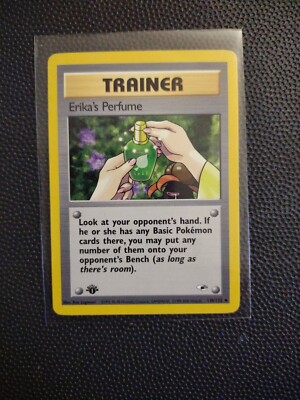 Erika's Perfume 110/132 Pokemon Gym Heroes 1st Edition NM/MINT 2000 box ...