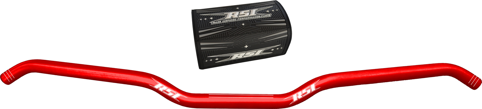 RSI HUSTLER 7/8" HANDLEBAR 1" RISE RACE RED # T6-10R-RR | eBay