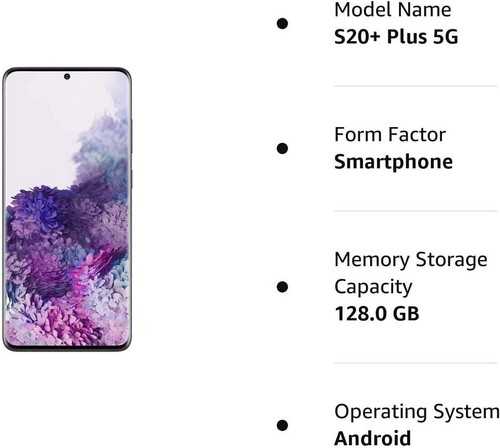 🤝OPEN BOX! Samsung S20+ Plus 5G SM-G986U 8GB+128GB Unlocked GSM+CDMA ...