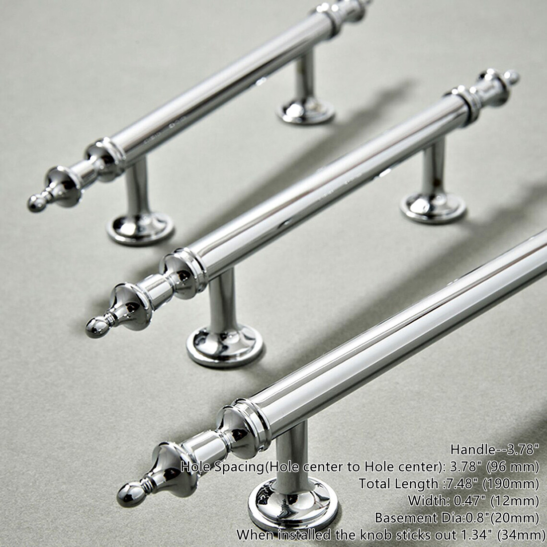 Chrome Cabinet Knobs