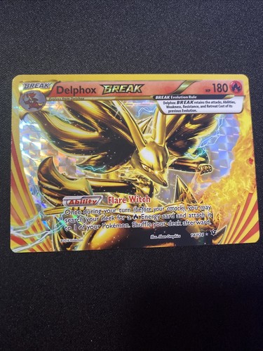 NM Pokemon DELPHOX BREAK Card FATES COLLIDE Set 14/124 XY X Y Ultra ...
