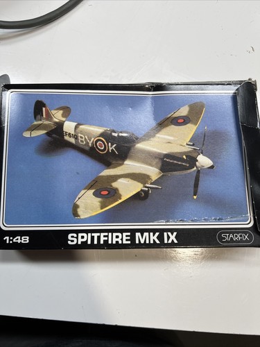 Vintage Starfix Spitfire MK IX Model Airplane Kit # 709 - Missing ...