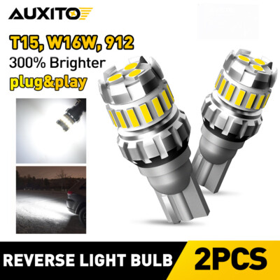 2PCS Reverse Light Bulb 18 SMD LED W16W T15 955 921 For Honda Hyundai ...