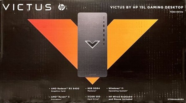 HP Victus 15L (512GB SSD, AMD Ryzen 5., 3.90 GHz, 8GB) Gaming Desktop ...