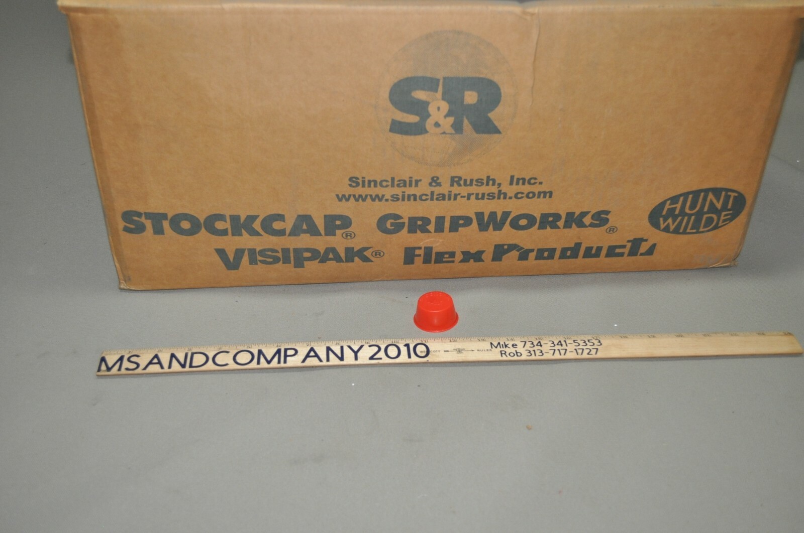 CASE OF 1000 PCS STOCKCAP TAPERED PLUG T-225 LDPE RED 946451 NOS FREE ...