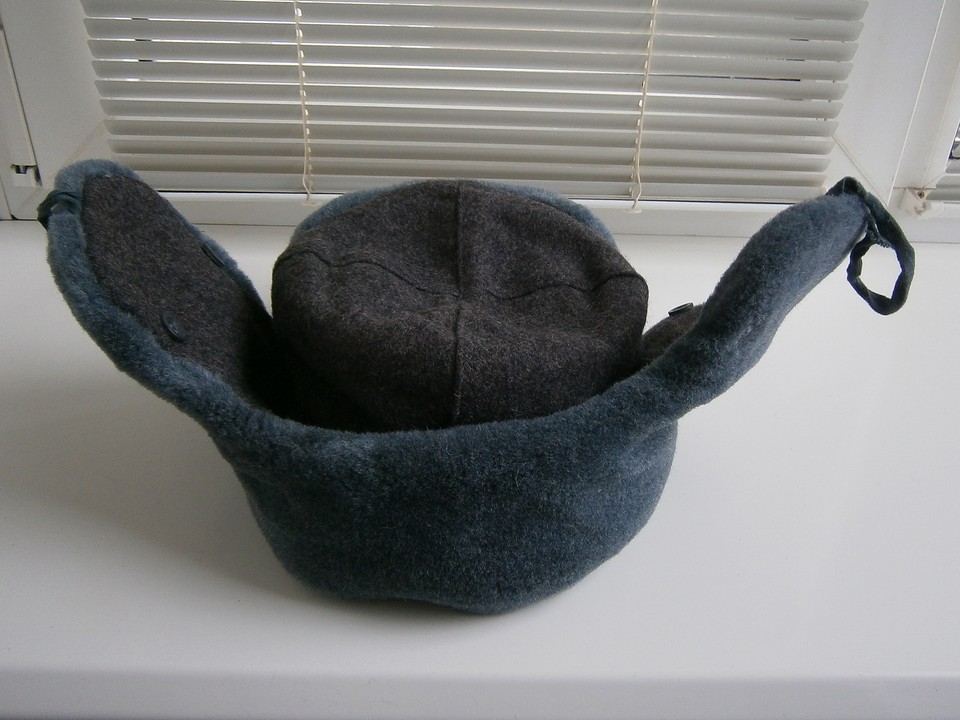 Super Warm Soviet Russian Winter Ushanka Hat 100%Sheepskin Fur Cap ...