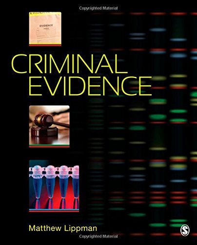 CRIMINAL EVIDENCE By Matthew Lippman *Excellent Condition ...