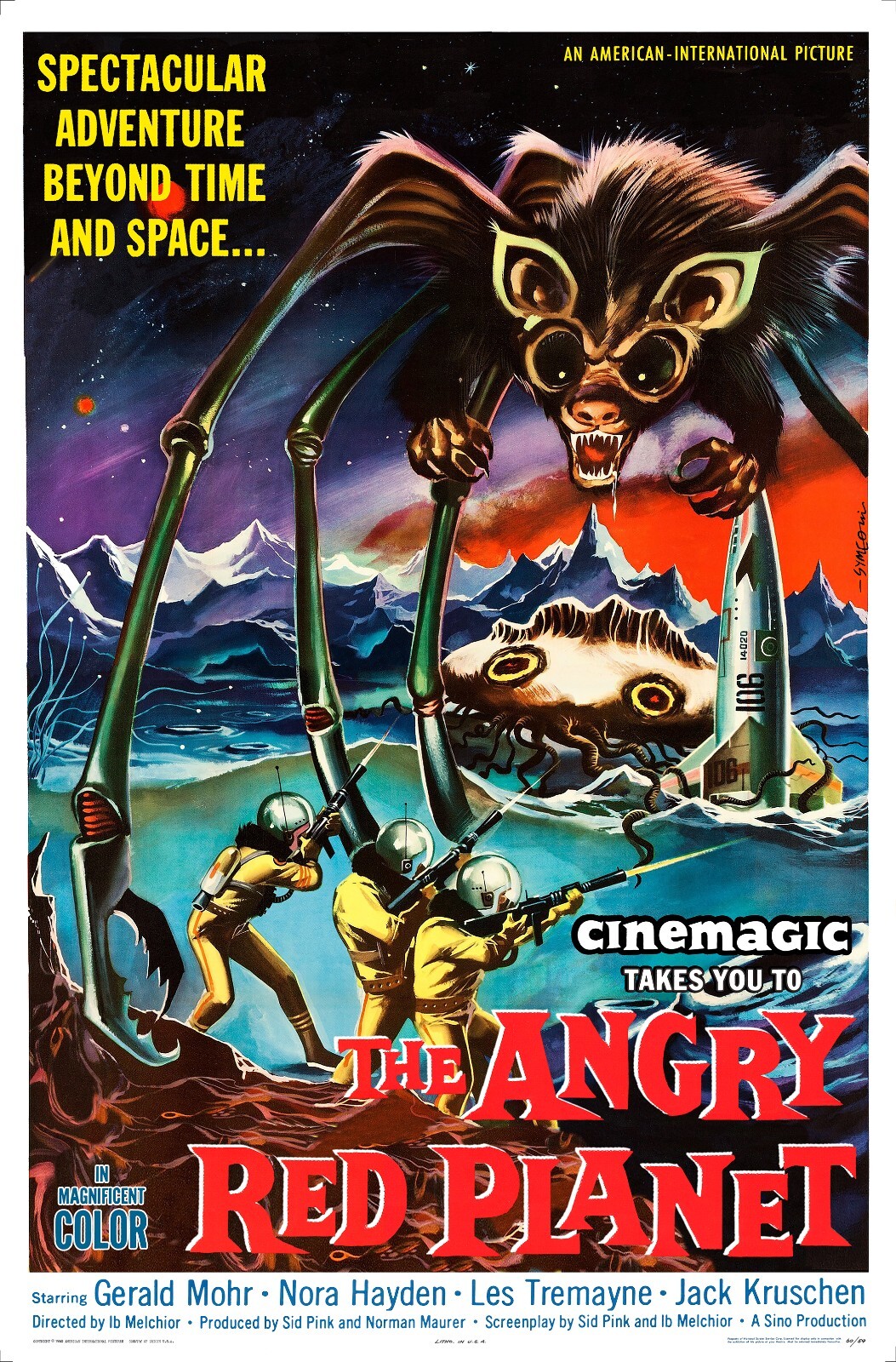 "THE ANGRY RED PLANET" (1959) ORIGINAL custom one sheet 27"x41" full ...
