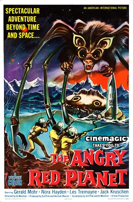"THE ANGRY RED PLANET" (1959) ORIGINAL custom one sheet 27"x41" full ...