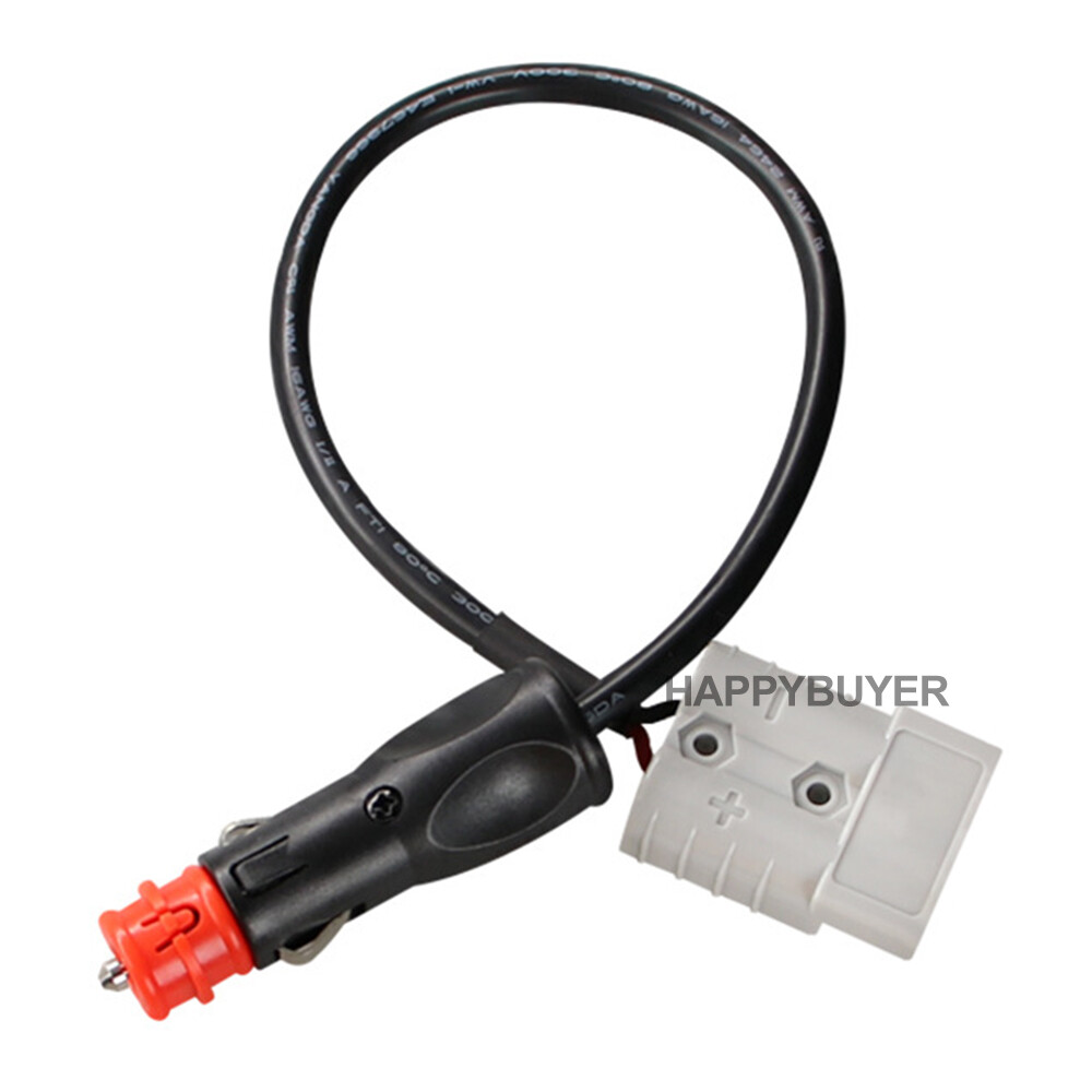 50 Amp 50cm Anderson Plug to Merit Cigarette Plug Adapter Black | eBay ...