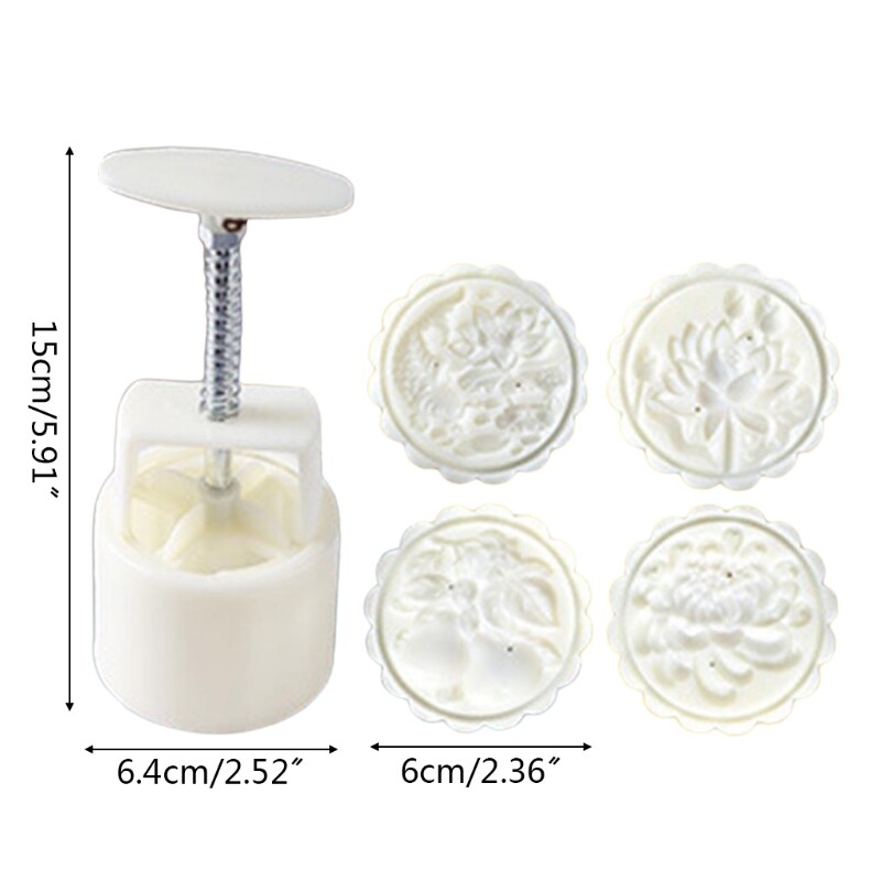 Mooncake Stamp Mooncake Cutter Moulds DIY Baking Gadgets for Mid-Autumn ...