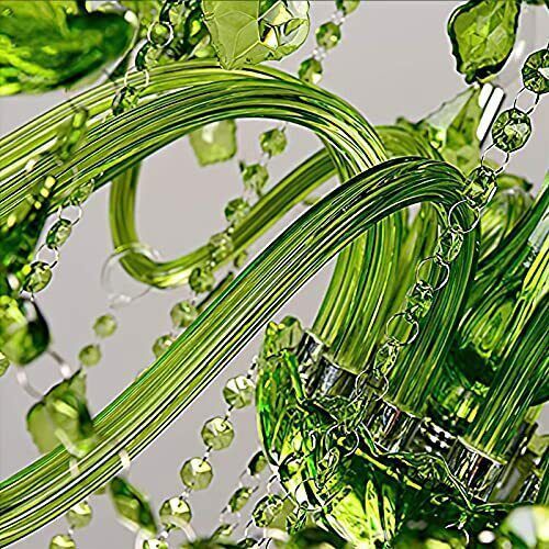 Green K9 Crystal Candle Chandeliers Lighting Modern Pendant Lights ...