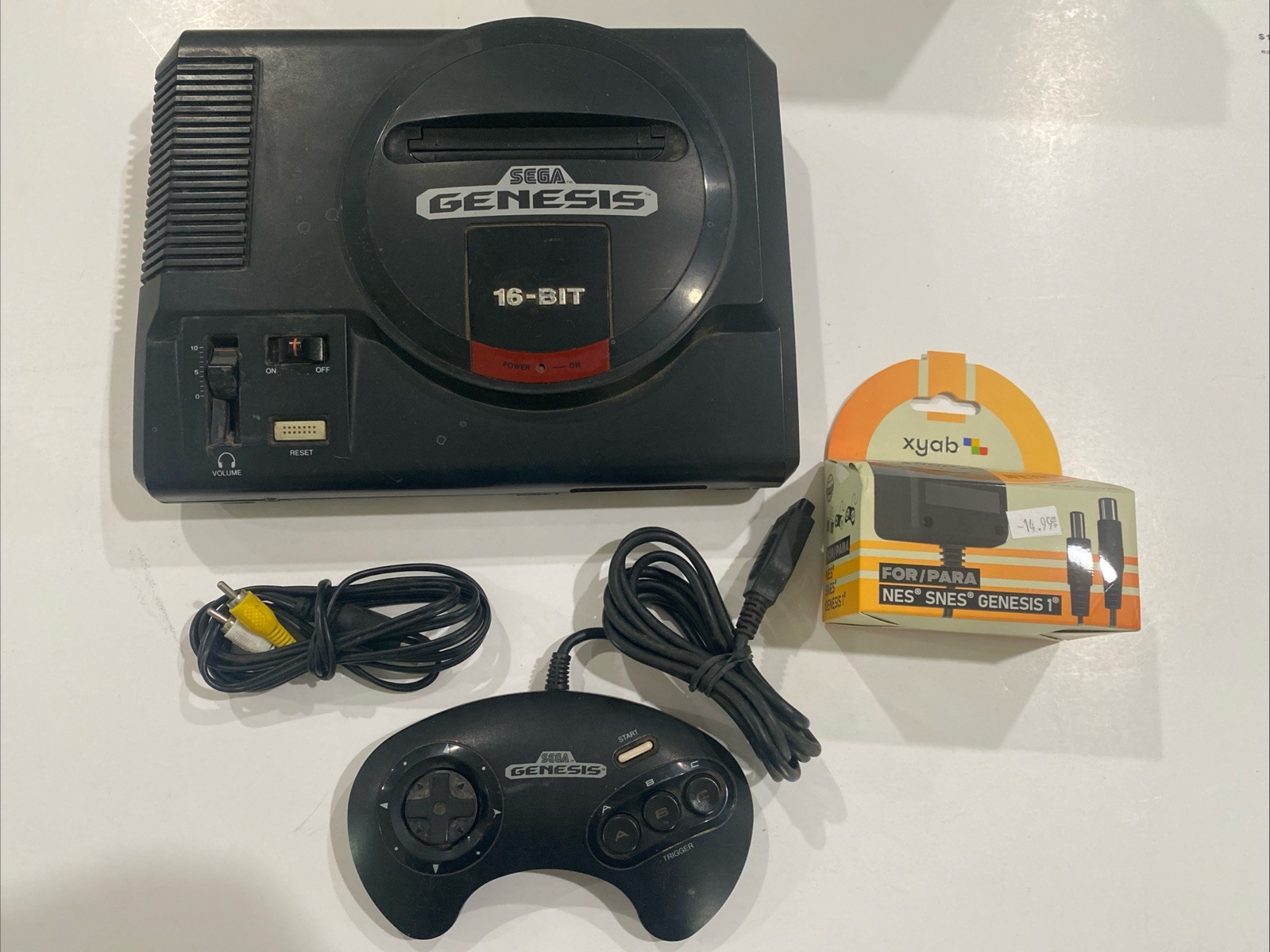 Sega Genesis Model 1 Console w/ Controller, Power & AV Cables - Tested ...