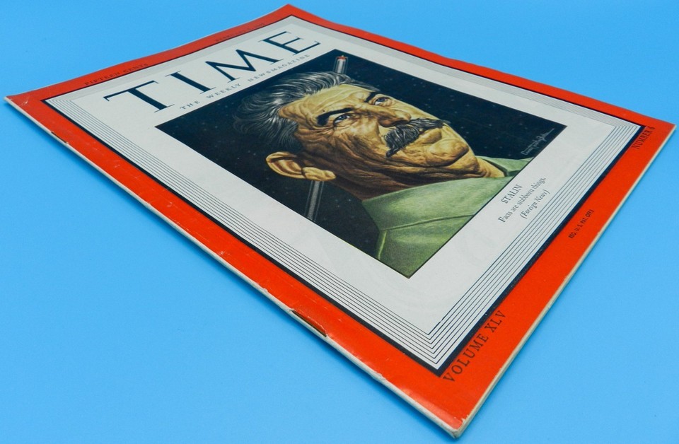 Original Time Magazine Joseph Stalin Cover February 5, 1945 WII ...