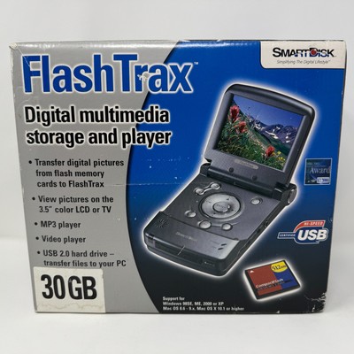 SmartDisk FlashTrax XT Silver ( 30 GB ) Digital Media Player/Storage ...