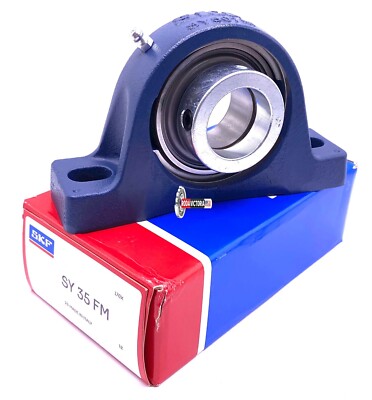 SKF SY35 FM Housing and Bearing Assembly GRAE35NPPB + ASE07 35mm Bore ...